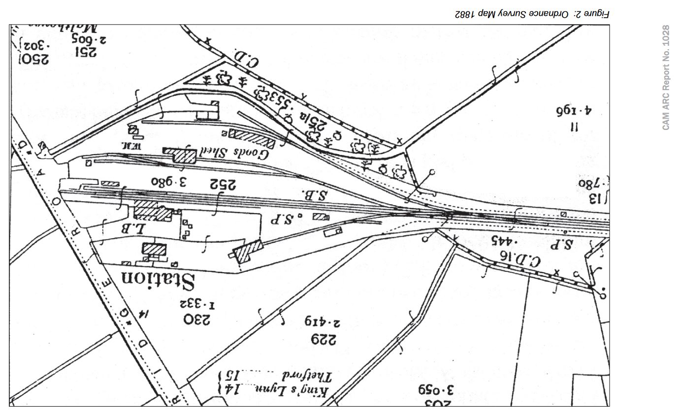 1882 OS Map of SF Station – Stoke Ferry & District History Group